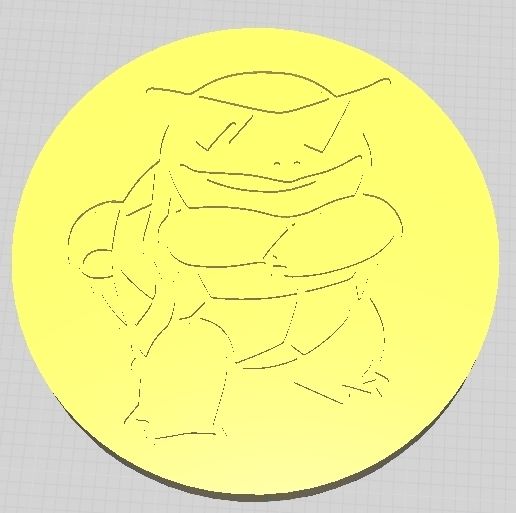 Arquivo grátis STL COIN SQUIRTLE POKE TCG 🪙 ・modelo para impressão 3D ...