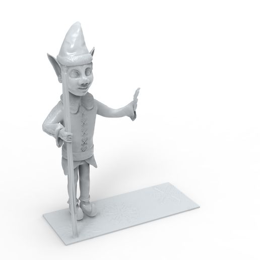 🎄 Christmas Elf on the shelf bookstand・ STL File for 3D printing・Cults