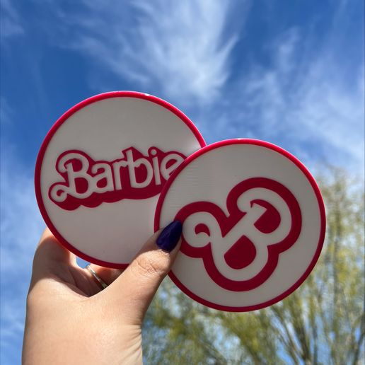3D file Barbie Coaster Set x6 🏠 ・Model to download and 3D print・Cults