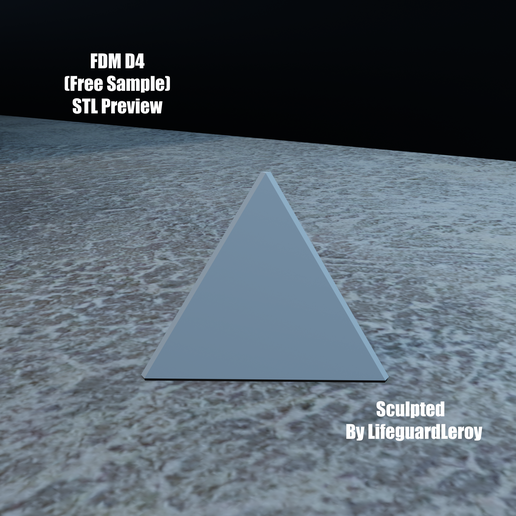 Archivo 3D gratuito Blank D4 (FDM Free Sample) 🆓 ・Design para impresora ...