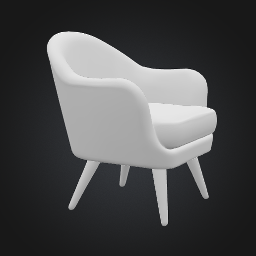 🪑 Occasional chair・ STL File for 3D printing・Cults
