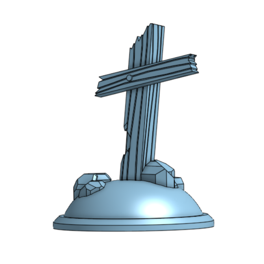 🎲 Broken Grave Marker Minis・Free STL File for 3D printing・Cults