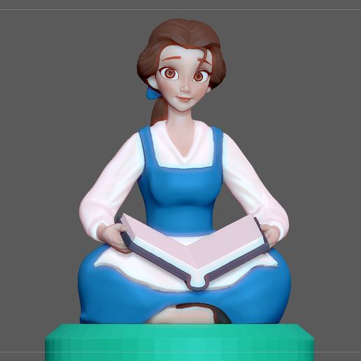 👸 BELLE PRINCESS STATUE BEAUTY AND THE BEAST DISNEY ANIME 3D print ...