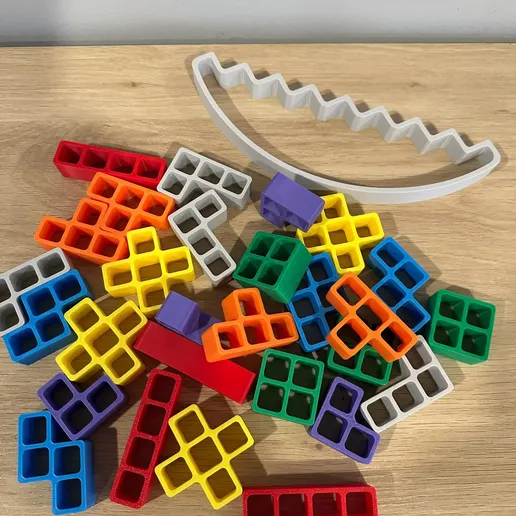 🧩 Puzzle Stacking Game・ 3D File for 3D printing・Cults