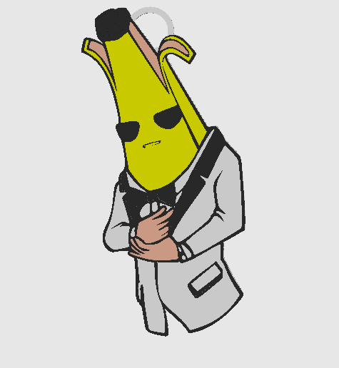 STL file Keychain AGENT PEELY OUTFIT 🗝️ (3MF)・3D printing model to ...