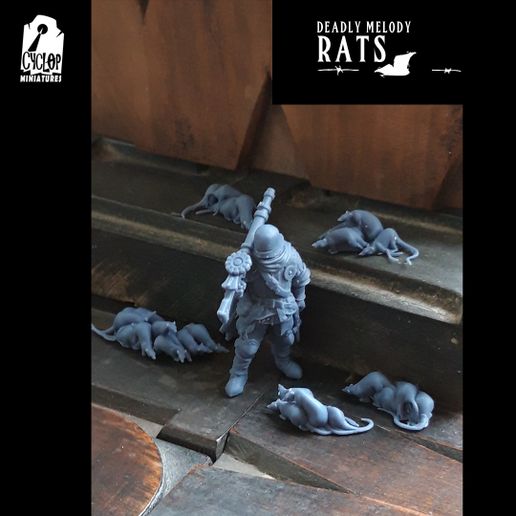 🐀 Rats・ STL File for 3D printing・Cults