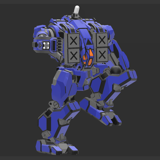 🆕 American Mecha Bombard new poses・Free 3D File for 3D printing・Cults