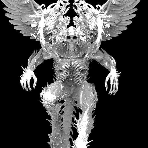 🗿 Dante Heresy arch demon sculpture・ OBJ File for ・Cults