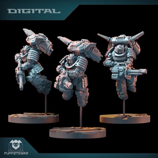 🎲 Prime Jaegers [Bushi]・ 3D File for 3D printing・Cults