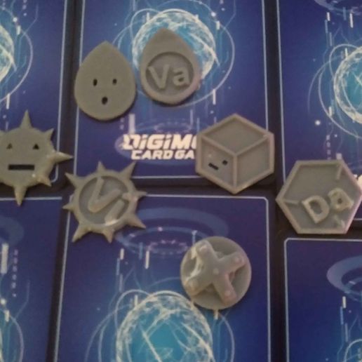 STL file Digimon Data, Vaccine, Virus, and X-antibody 🐉 ・3D printing ...