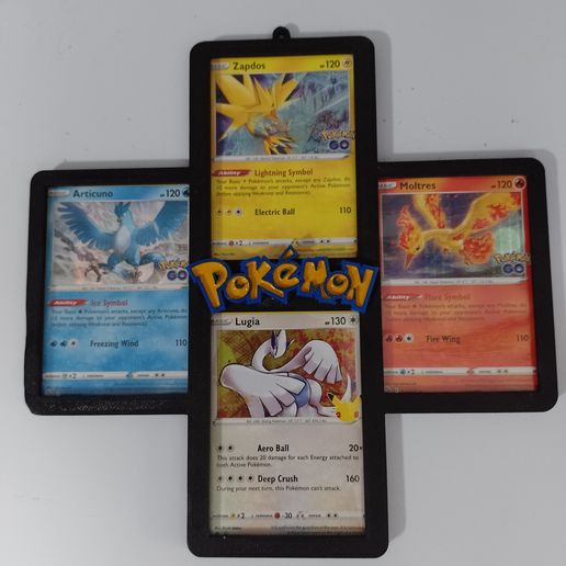 🐉 POKEMON CARD HOLDER (4 SLOT)・ STL File for 3D printing・Cults