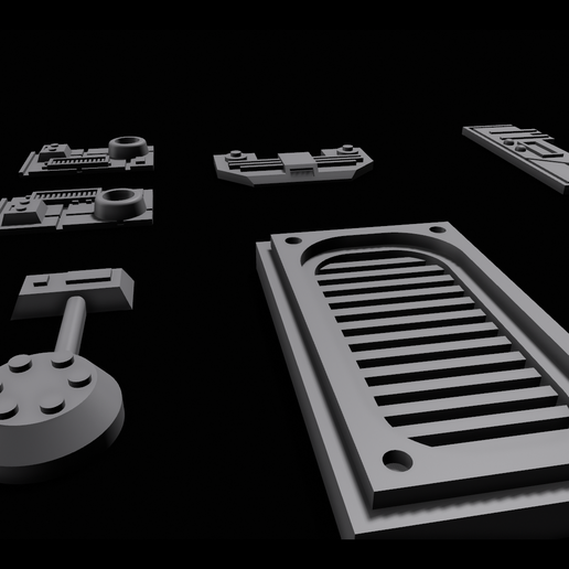 Set of 50 Greeblies for Model or Action Figure Dioramas and Displays ...