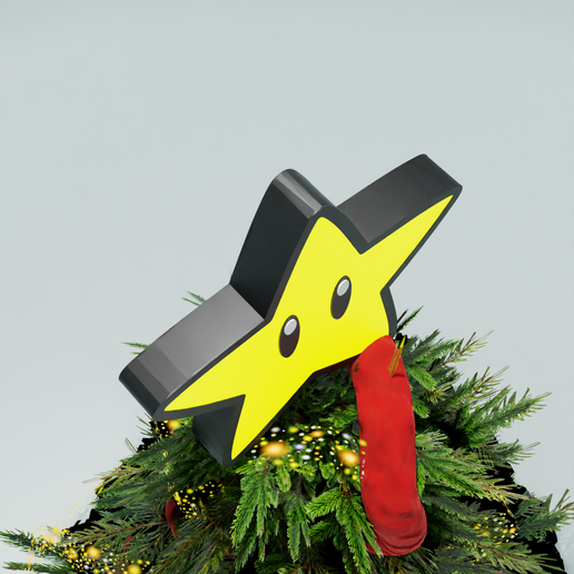STL file Christmas - Mario Bros Star 🎄 ・Model to download and 3D print ...