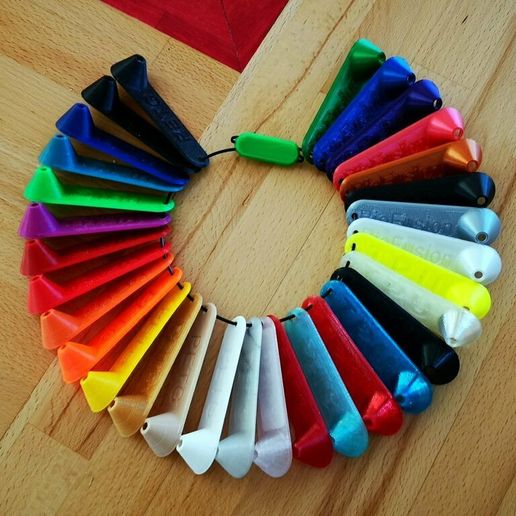 🎨 Color fan (Color fan) Color sample・Free 3D File for ・Cults