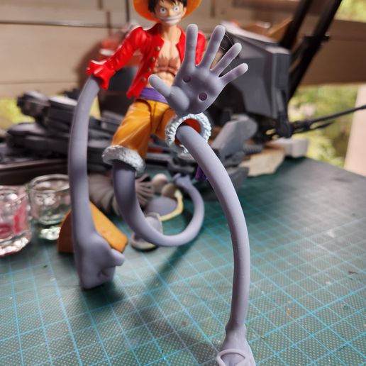 🦸 Luffy Sh Figuarts extra arms and legs・ STL File for 3D printing・Cults