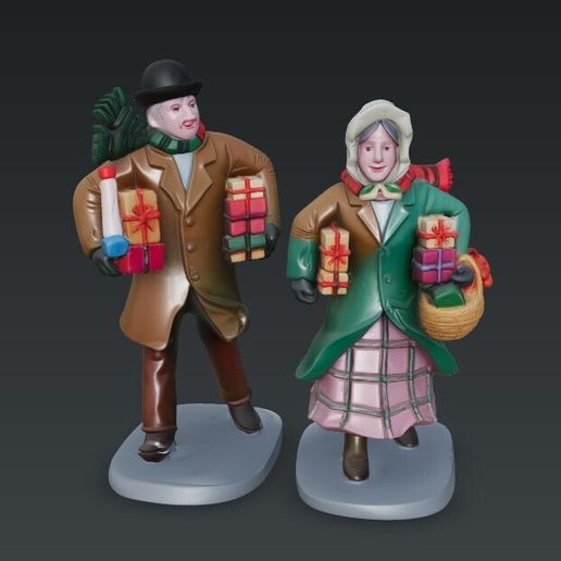 🎄 BUYING CHRISTMAS GIFTS - CHRISTMAS VILLAGE・ STL File for 3D printing ...