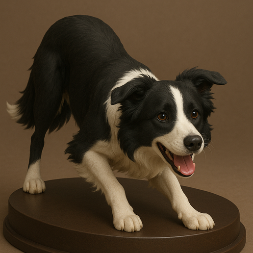3d border collie