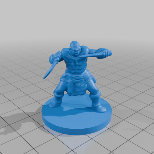 👽 Goliath, Human Rogue / Bandit (32mm+40mm) (DND / TTRPG)・Free 3D File ...