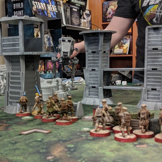 ⭐ Star Wars Legion Terrain - Modular Watchtower and Walkways・Free STL ...