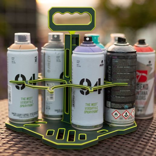 🥫 MTN Montana Spray Can Caddy・ 3MF File for 3D printing・Cults
