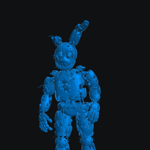 🦸 Springtrap FNAF Five nights at freddy's posed fnaf 3・ STL File for 3D ...