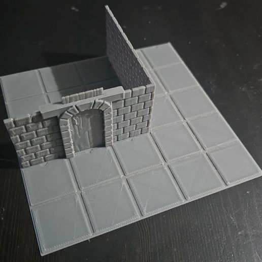 STL file 25mm Floor Tiles, Walls and Doors 🚪 ・3D printing model to ...