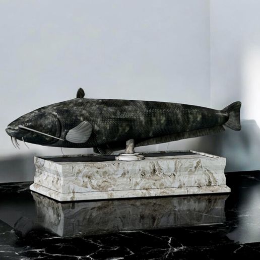 🐠 fish catfish / Silurus glanis with storage space / for 3d printing ...