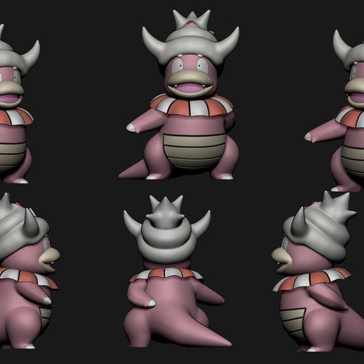 🐉 Pokemon - Slowking with 2 poses・ STL File for ・Cults