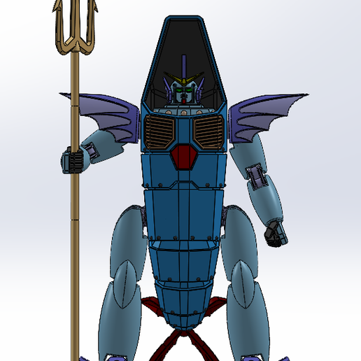 🧜‍♀️ Mermaid Gundam・ 3D File for 3D printing・Cults