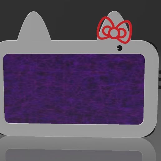 Archivo STL Suporte Alexa Echo Show 5 3a Geração Hello Kitty Face Plate ...