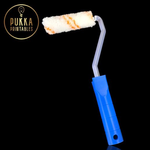 🎨 Rouleau de peinture 4 pouces - Cadre et poignée imprimables en 3D ...