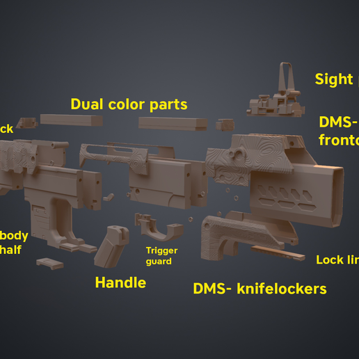 MP-98 Knight SMG - Helldivers 2 - Cults3D 3D Model | 3Drop