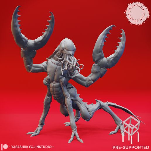 🎲 Chuul - Rearing - Tabletop Miniature (Pre-Supported STL)・ 3D File for ...
