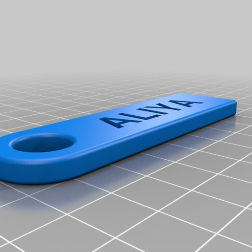 🔑 Personalized Key Chain - ALIYA・Free 3D File for ・Cults
