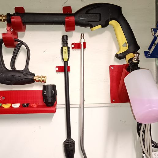🧰 Pressure washer (Karcher) accessory storage・ STL File for 3D printing ...