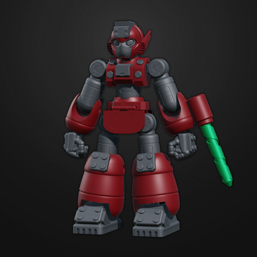 🤖 DrillBot Action Figure・Free 3D File for ・Cults