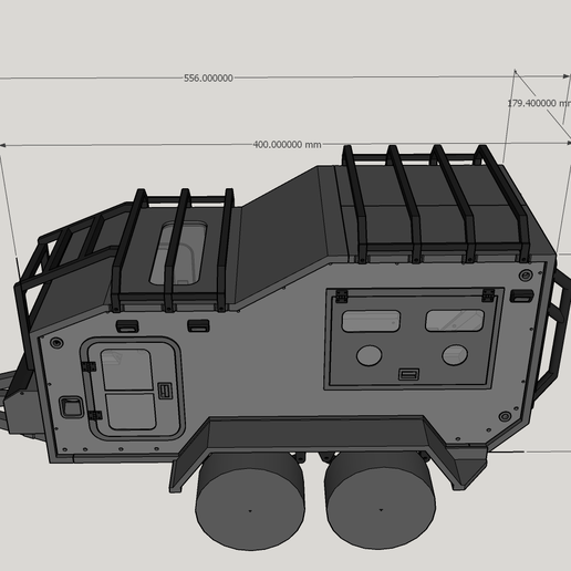 🚐 Trans Global Overland Trailer (TGO Trailer)・ STL File for 3D printing ...