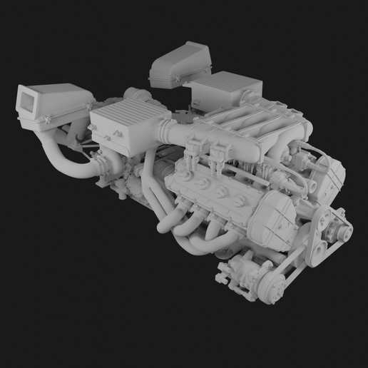🚗 Ferrari f40 engine・ 3D File for 3D printing・Cults