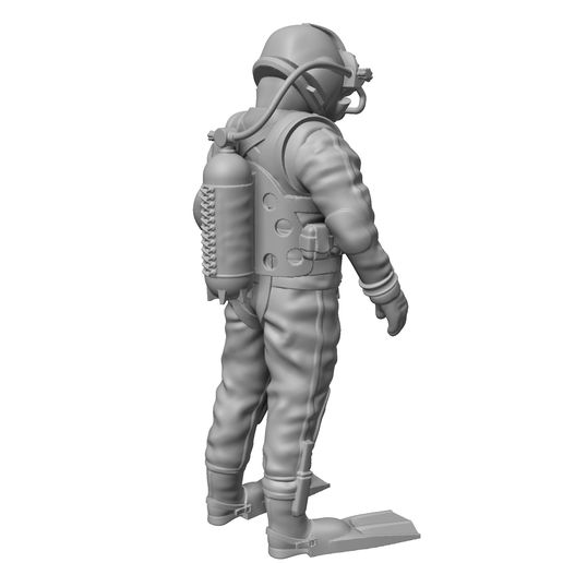 🗿 Industrial Diver Pos 02・ STL File for 3D printing・Cults