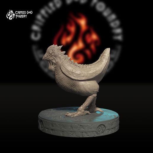 🐔 Abyssal Chicken Familiar・ 3D File for 3D printing・Cults