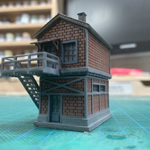 🏛️ HALF-TIMBERED SWITCHYARD SCALE N・Free STL File for 3D printing and ...