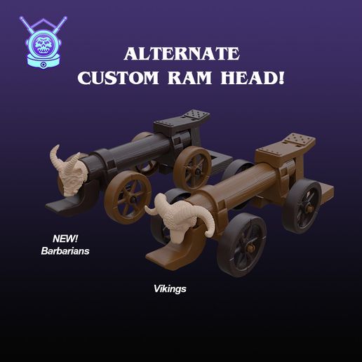 🐏 Battering Ram - Crossbows & Catapults Vintage・ 3D File for ・Cults