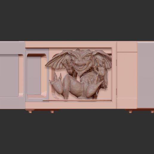 👽 Gremlin in Microwave・ STL File for 3D printing・Cults