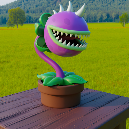 🌿 Carnivorous Plant PvZ・ STL File for 3D printing・Cults