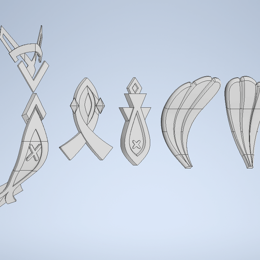 🎭 Genshin Impact - Mualani Accessories・ STL File for 3D printing・Cults