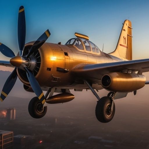 ️ Golden Age Turbo Prop Fighter – Retro-Futuristic Combat Aircraft・ STL ...