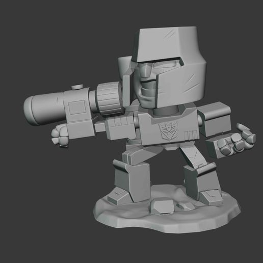 STL file Megatron Chibi 👾 ・3D print model to download・Cults