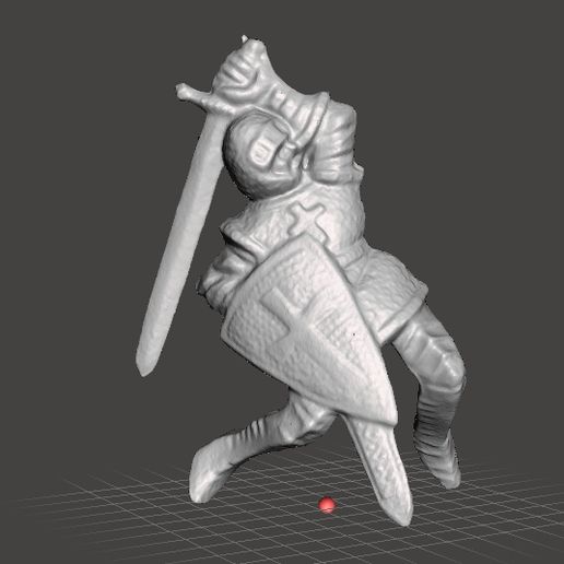 STL file KNIGHT WITH SWORD AND SHIELD 54MM FIGURE MODEL TOY 1/32・Model to download and 3D print ...