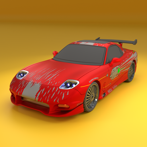 🚗 RC 1/10 RX7 - FnF 1・ STL File for 3D printing・Cults