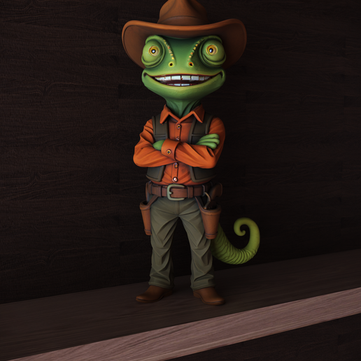 🤠 COWBOY RANGO・ STL File for 3D printing・Cults